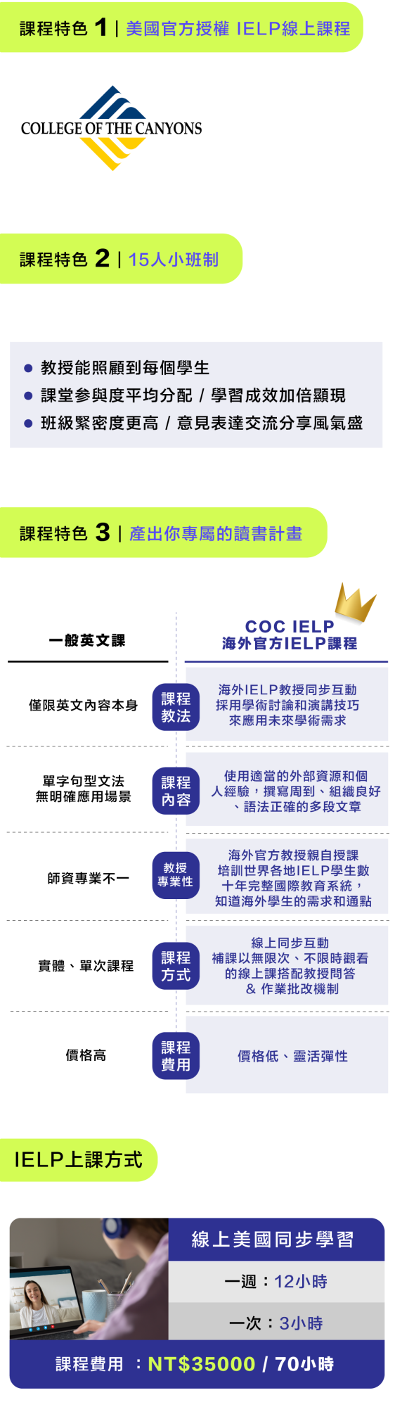 暑期 IELP，高中先修大學學術英語 | 社團法人立峰國際教育發展協會